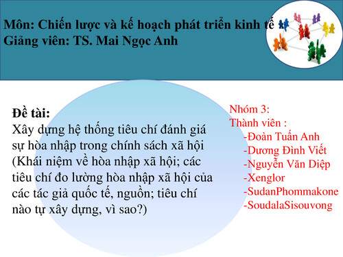 Slide - BT nhóm môn Chiến lược và KH PTKT - Xây dựng hệ thống tiêu chí ...