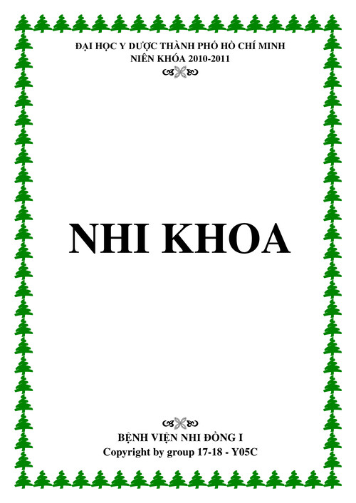 Giáo Trình - Nhi Khoa Y TP.HCM