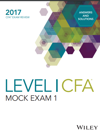 LEVEL I - CFA MOCK EXAM 1