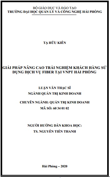 [Luận văn thạc sĩ] Giải pháp nâng cao trải nghiệm khách hàng sử dụng ...